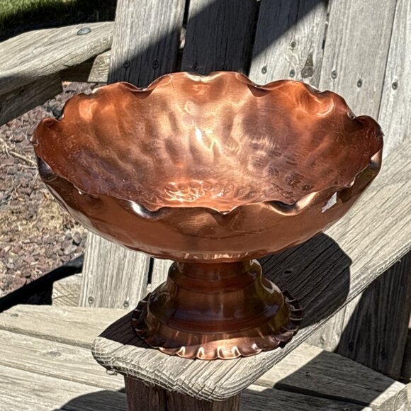 Gregorian Fine Copperware | Dining | Vtg Gregorian Copper Pedestal Bowl ...